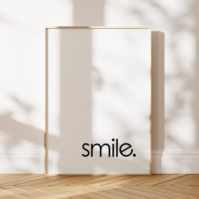 Smile Poster - Etsy