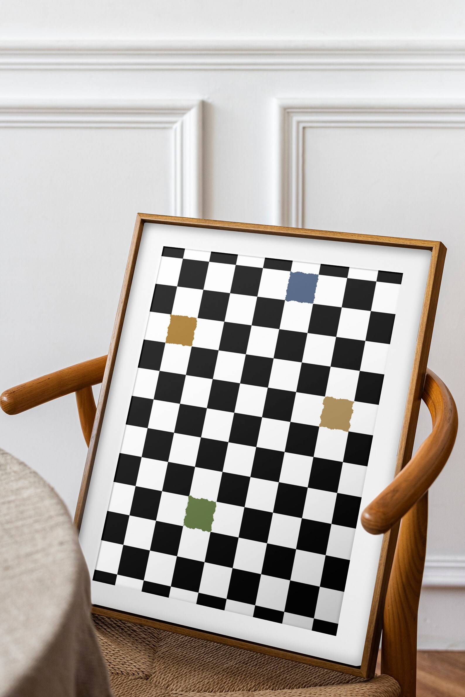 Checker Poster Trendy Digital Prints Checkered Wall Art Funky Poster ...