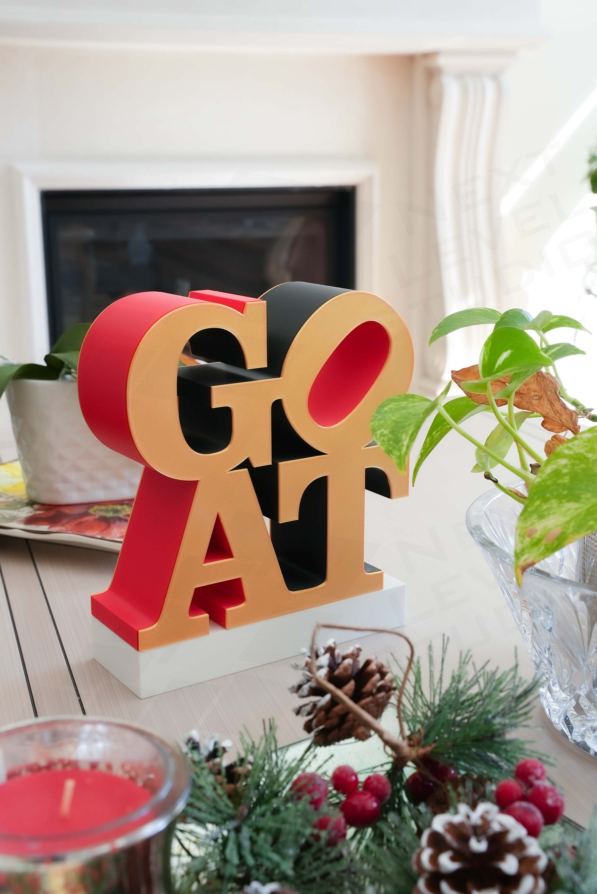 Full Color 3D Printed GOAT Sculpture Inspired by Robert - Etsy