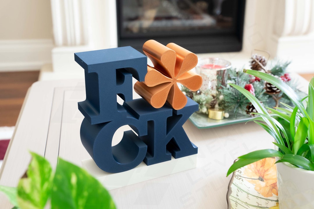 Focal Color 3D Printed F Word Sculpture - Inspired by Robert Indiana's ...