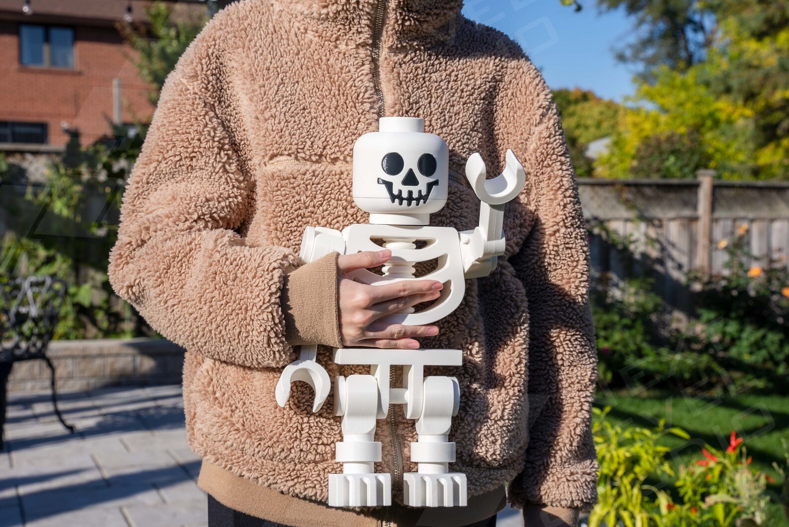 Giant Skeleton Figure Statue, High Quality 3D Printed Minifigure ...