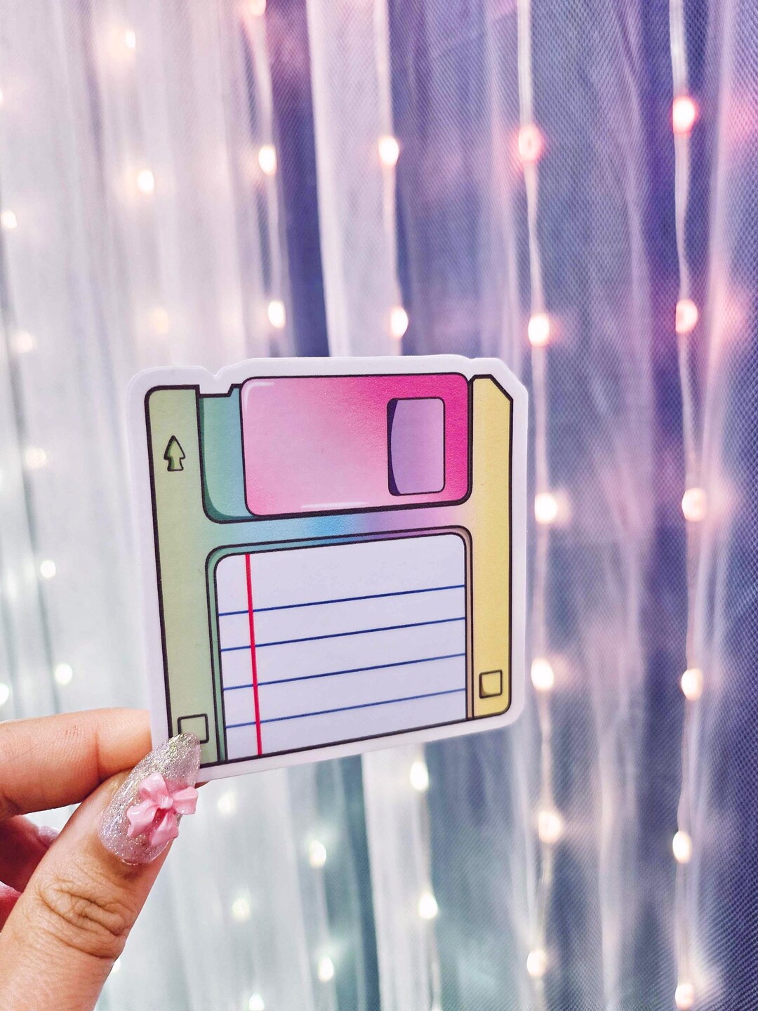 Floppy Disk Weatherproof Sticker Vaporwave Windows 95 Nostalgia ...