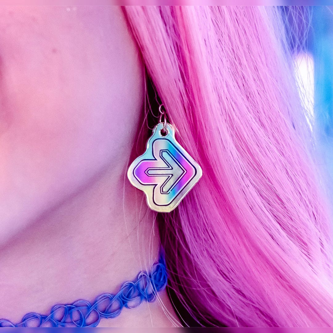 Revolution Holographic Arrow Street Wear Harajuku - Etsy