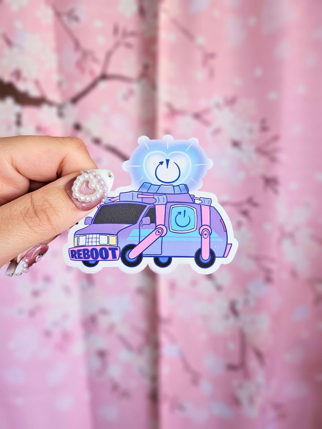 Pastel Van Gaming Battle Weatherproof Sticker - Etsy