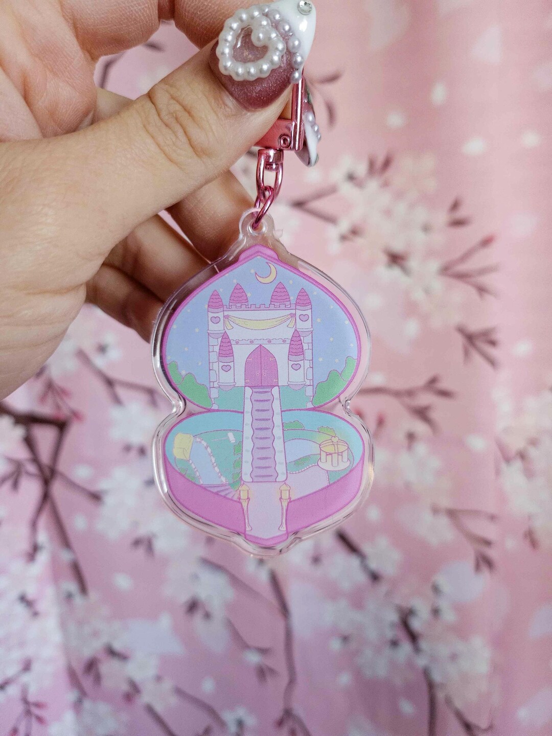 Pretty Pocket Castle Starlight Compact Charm Nostalgia Retro Vintage ...