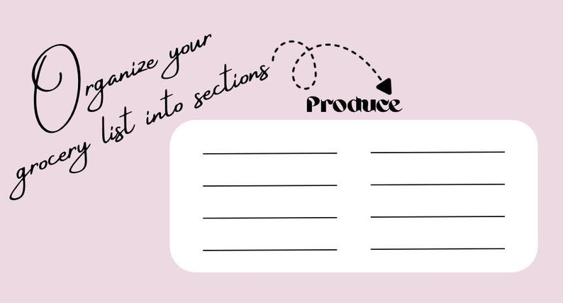 Retro Pink Grocery List Printable | Organized Shopping (digital ...