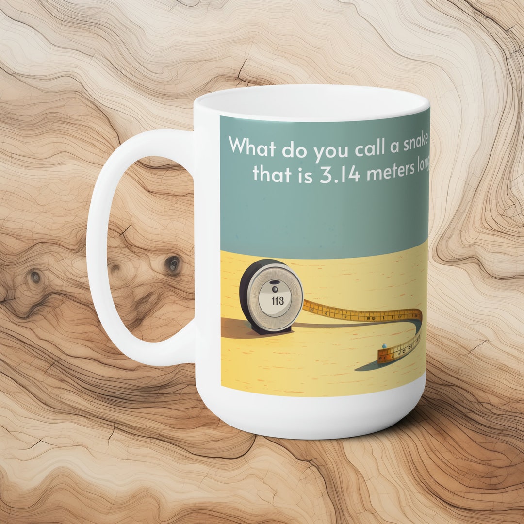Pi_thon Snake | 15oz Mug, Ceramic | Dad Joke Coffee Mug | Animal Humor ...