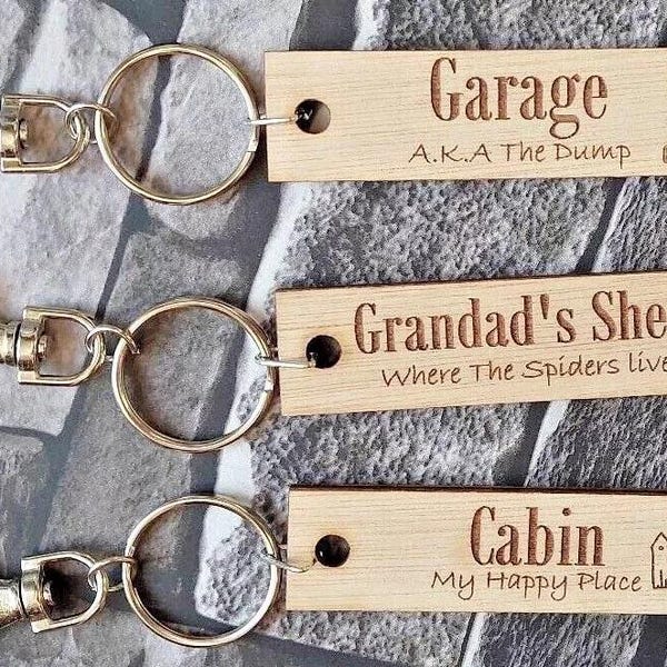 Laser Cut Keyring - Etsy UK