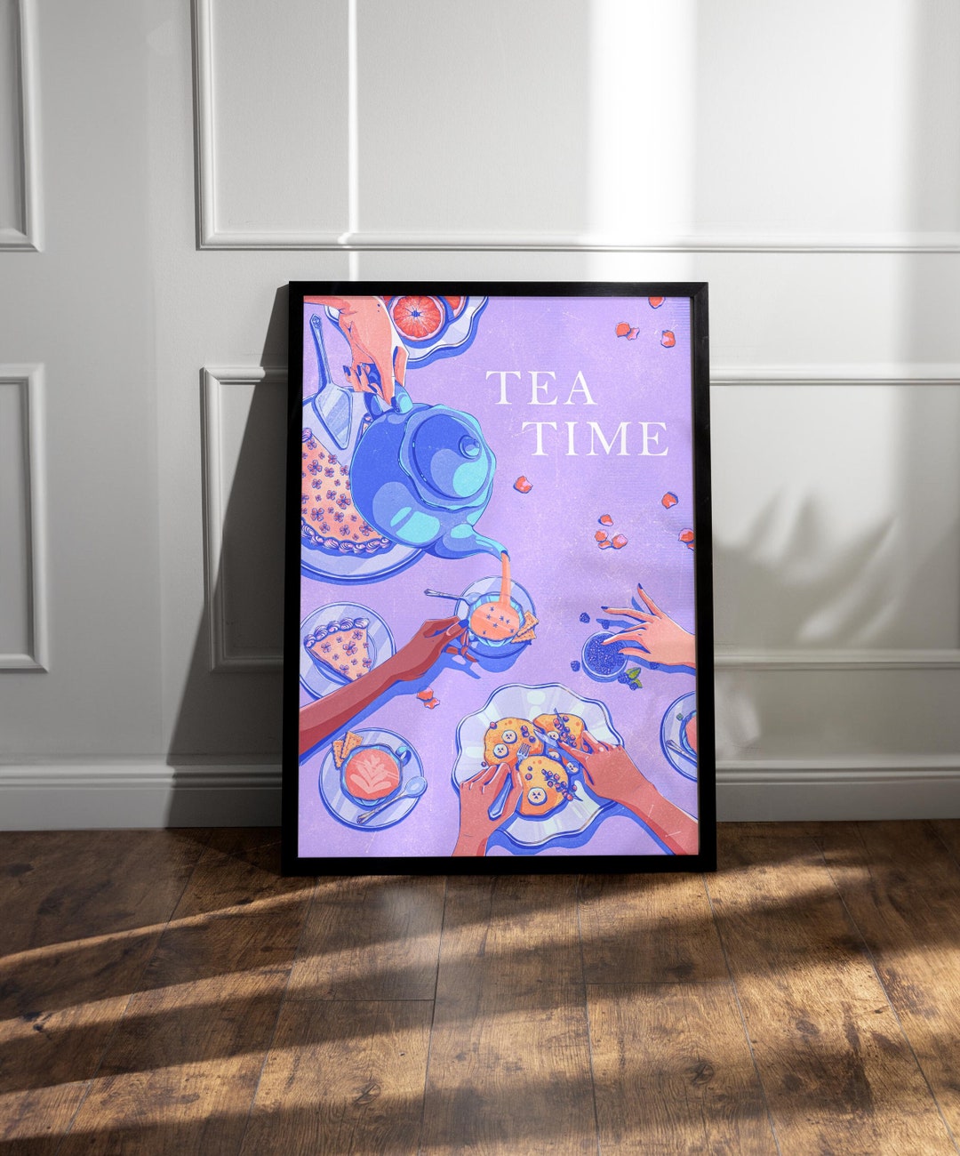 RETRO POSTER tea Time Vintage Poster Wall Decoration - Etsy