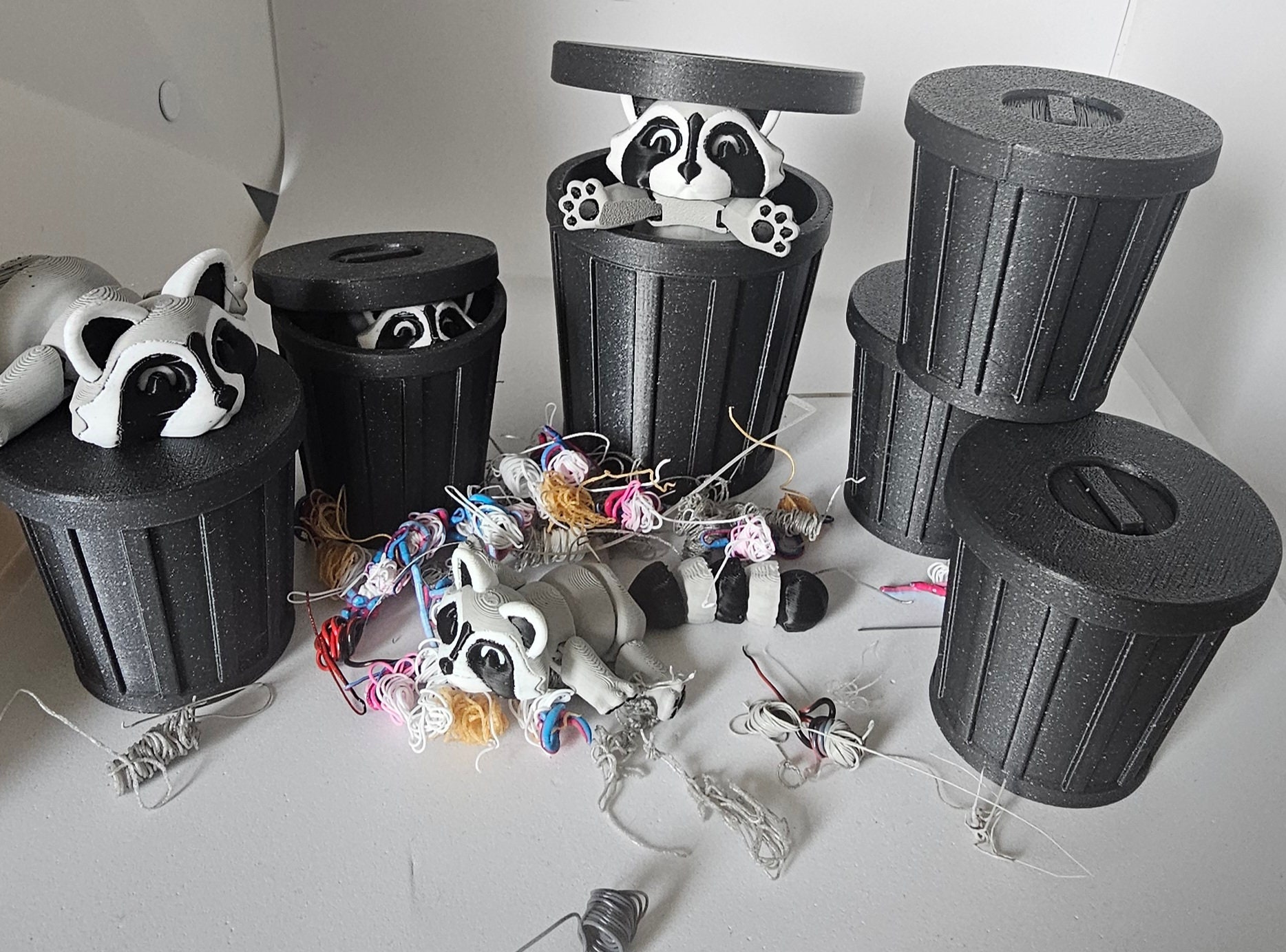 Trash Panda / Racoon and Trash Can Fidget - Etsy