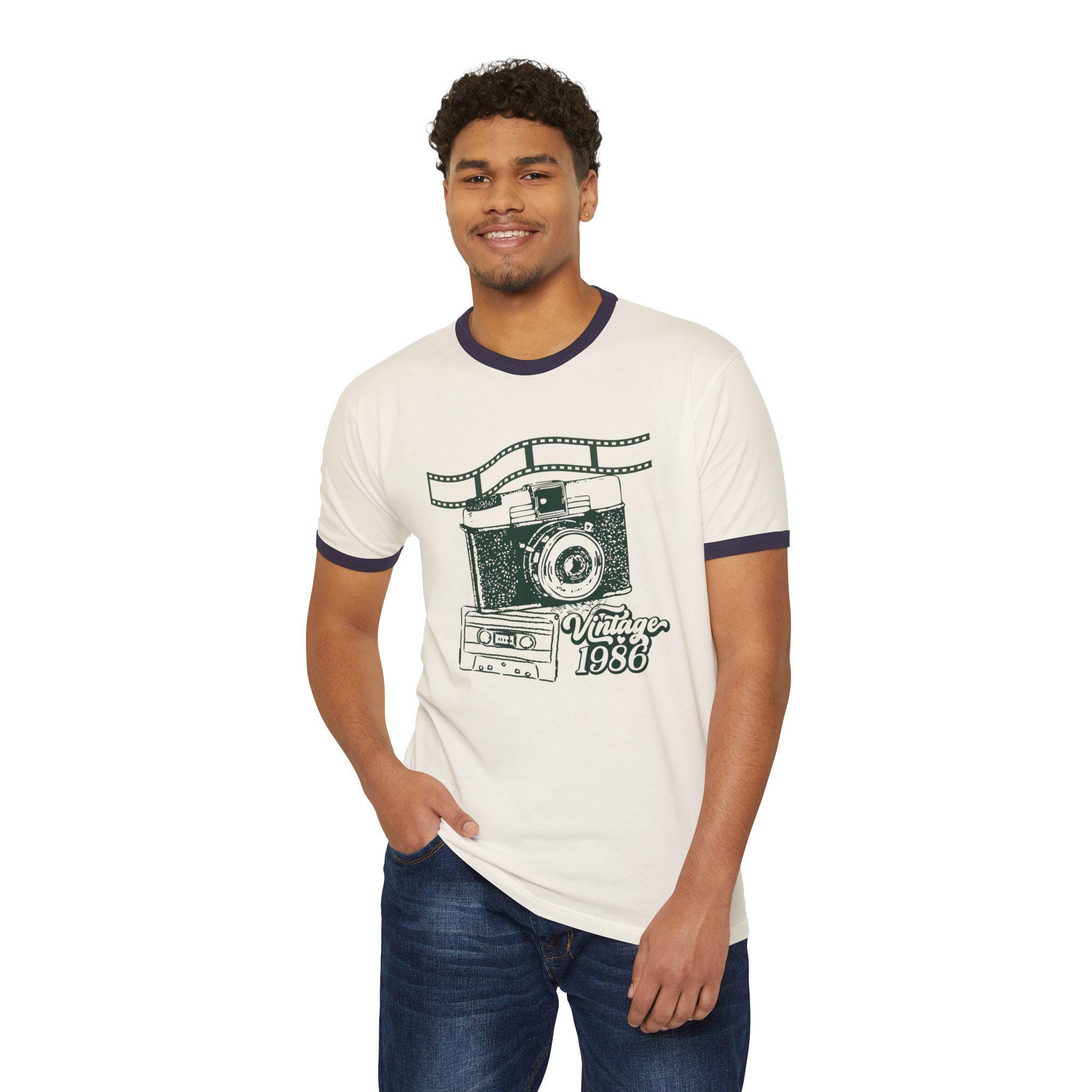 Vintage Camera Ringer T-shirt: Retro 80s Photography Tee - Etsy