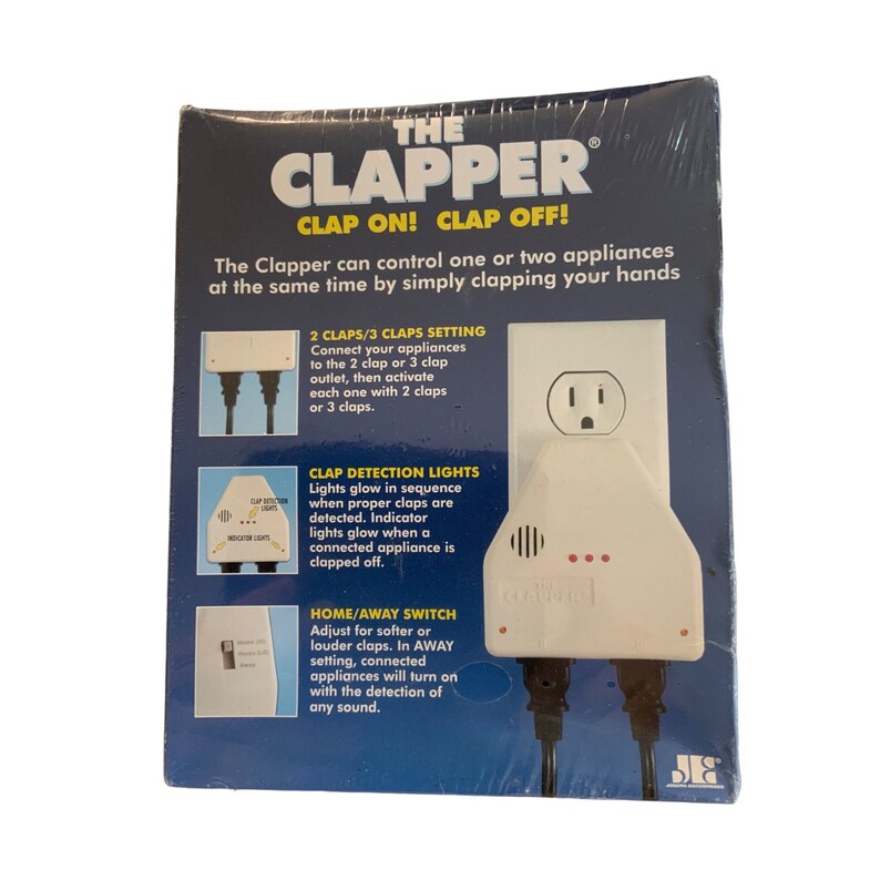 The Clapper Single Pole Sensor Sound Activated Switch White 1 - Etsy The Clapper Single Pole Sensor Sound Activated Switch White 1 - Etsy