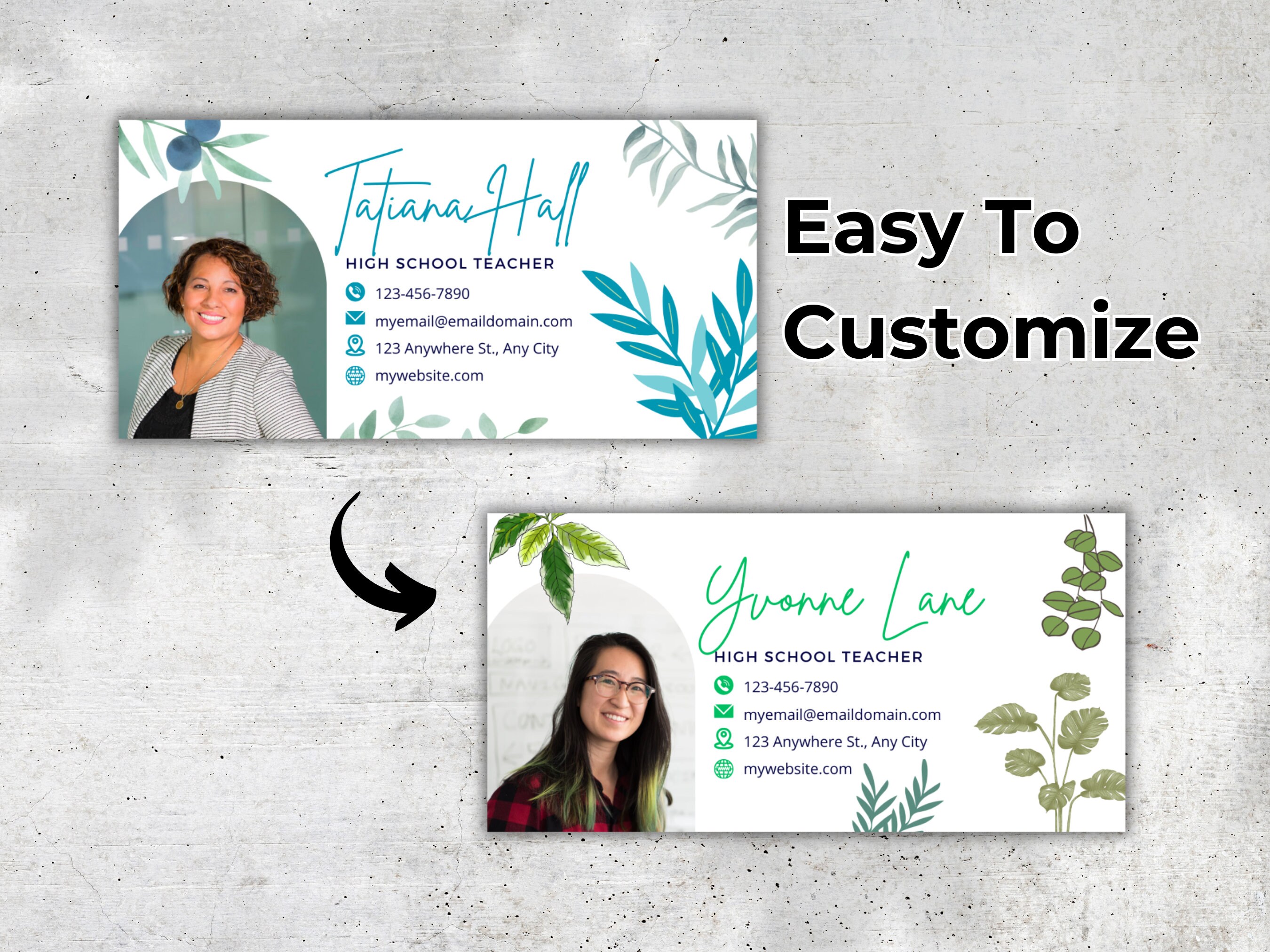 Editable Email Signature Template for High School Teachers, Canva E ...