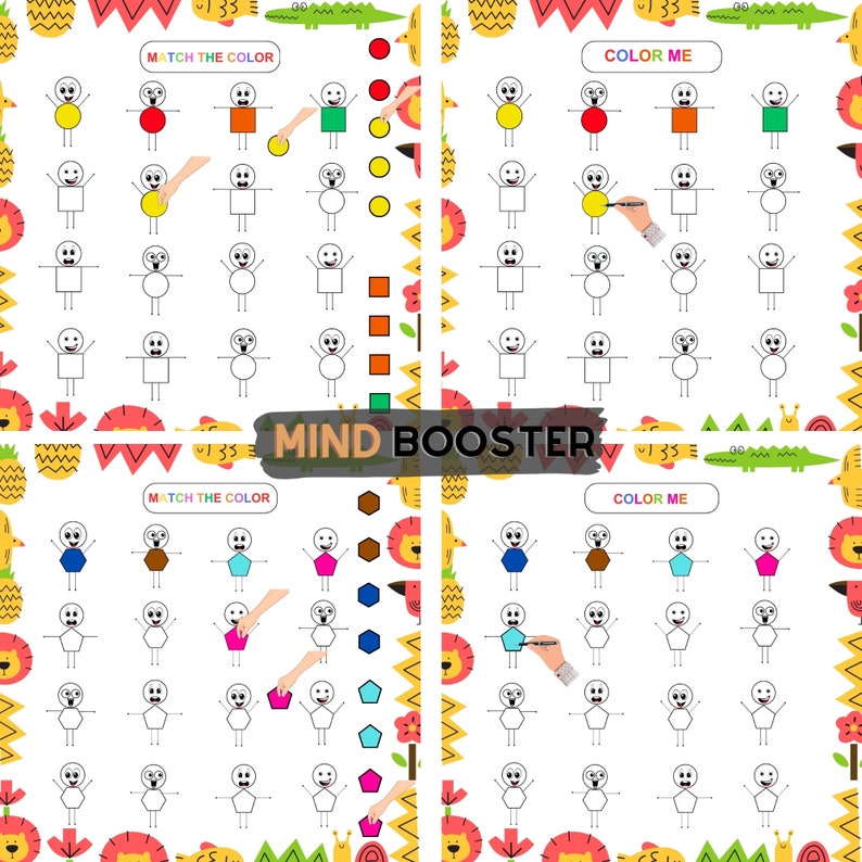 Color Matching Color Activity Learning Colors Preschool Printable ...