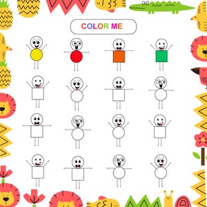 Color Matching Color Activity Learning Colors Preschool Printable ...