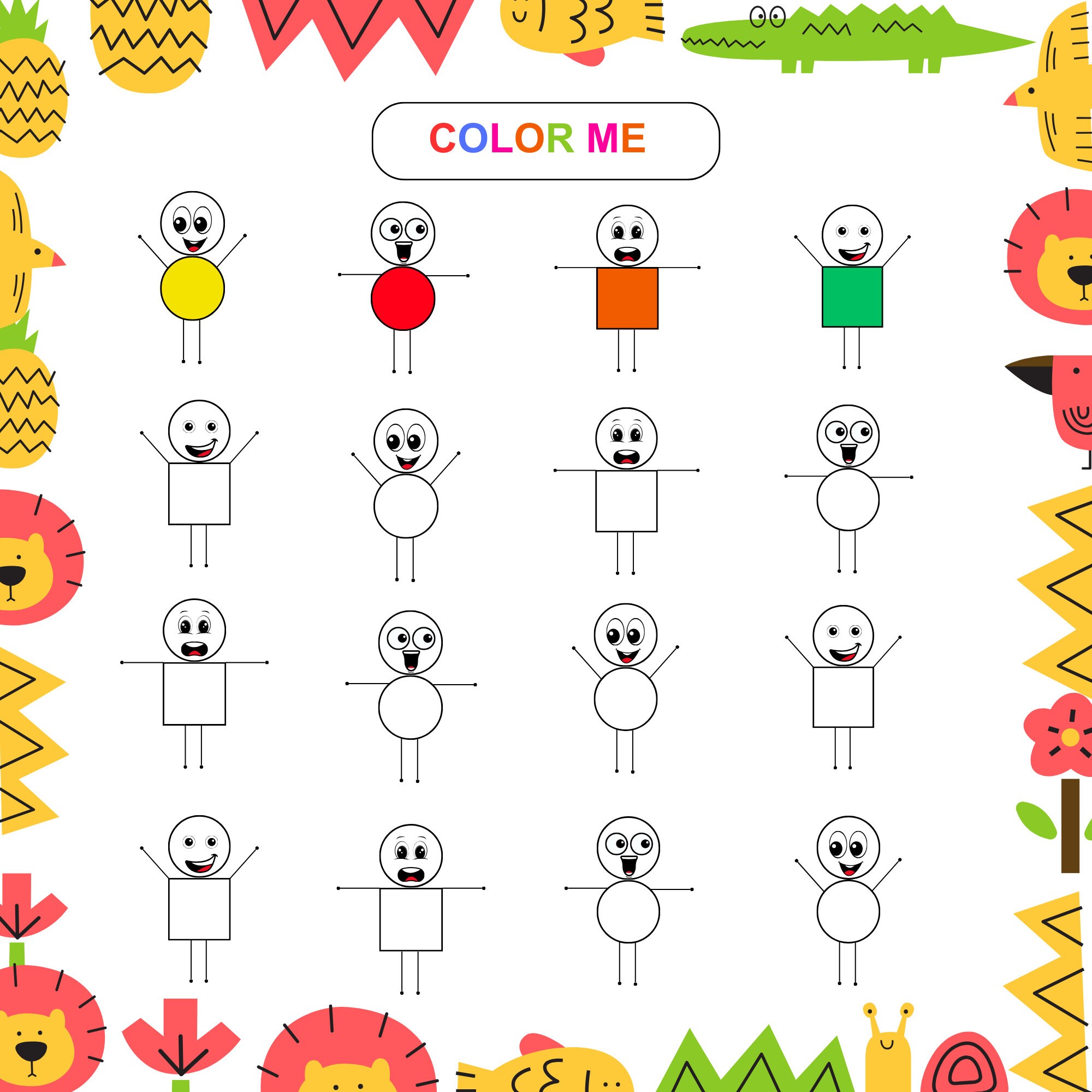 Color Matching Color Activity Learning Colors Preschool Printable ...