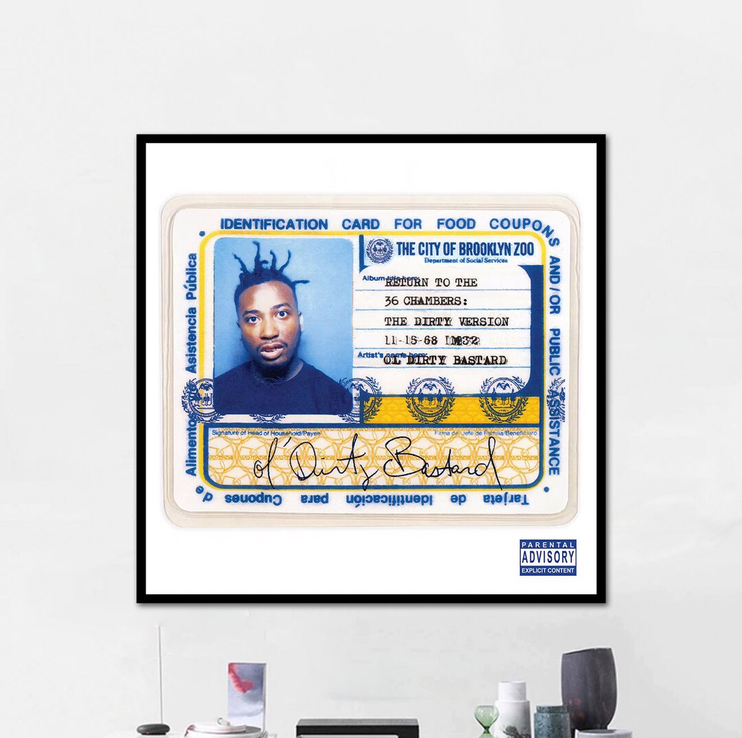 Ol Dirty Bastard Poster Album Poster Album Cover Poster Vinyl Art Decor ...