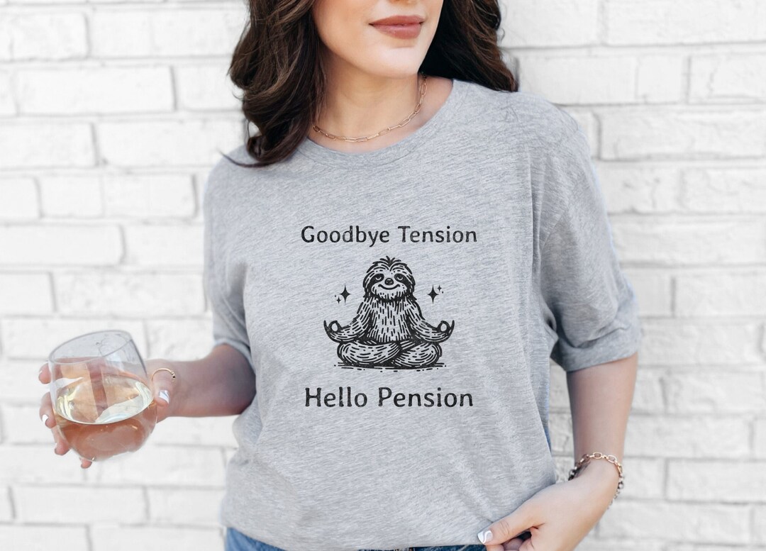 Funny Retirement Shirt, Goodbye Tension Hello Pension, Fun Retirement ...