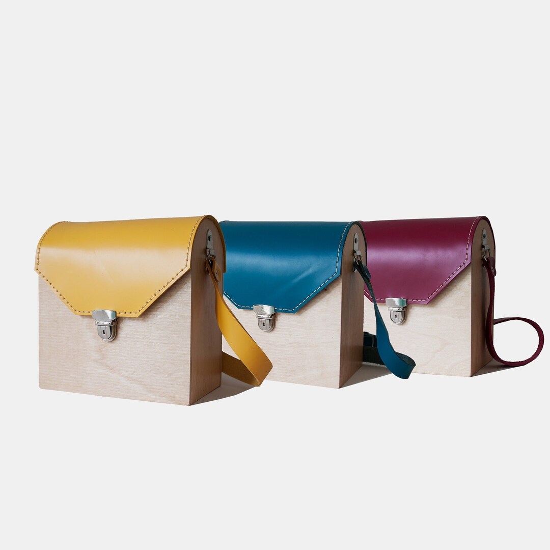 Wooden Crossbody Bag, Crossbody Box Purse, Crossbody Box Bag ...