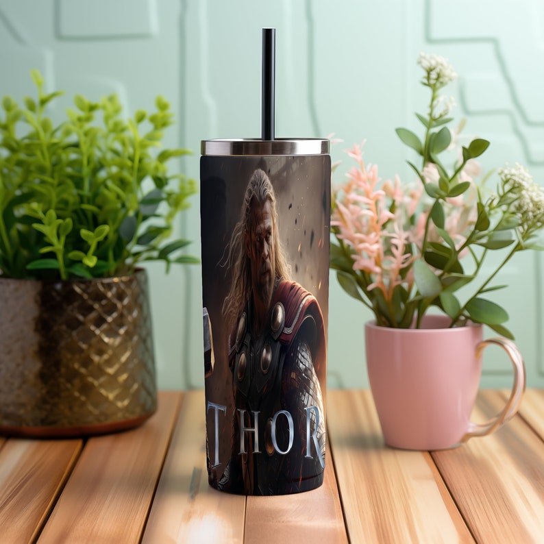 Thor, Superhero Tumbler Wrap, Sublimation, 20 Oz Skinny Tumbler ...