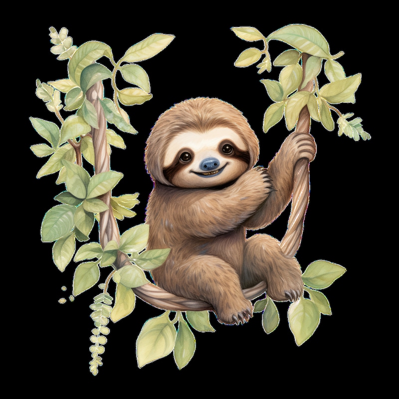 Sloth Iron on Patch - Etsy