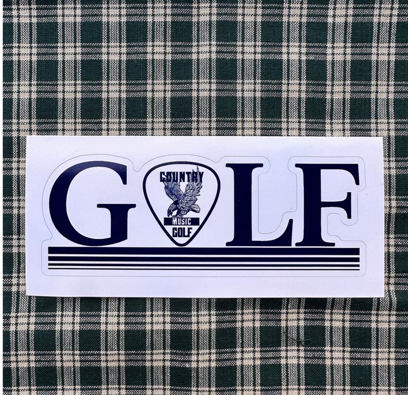 Country Music Golf Eagle Sticker - Etsy