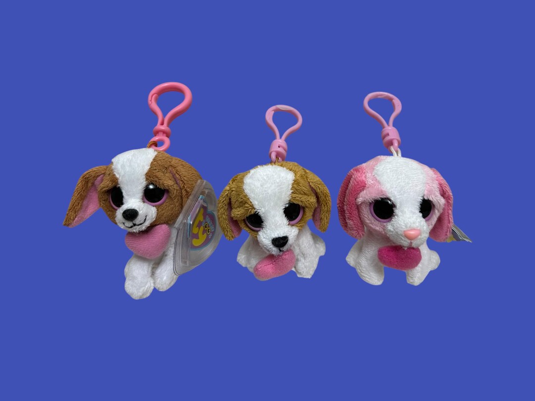 TY Beanie Boos Key Clips - Cookie the Dog in 3 Variations (3") - Purple ...