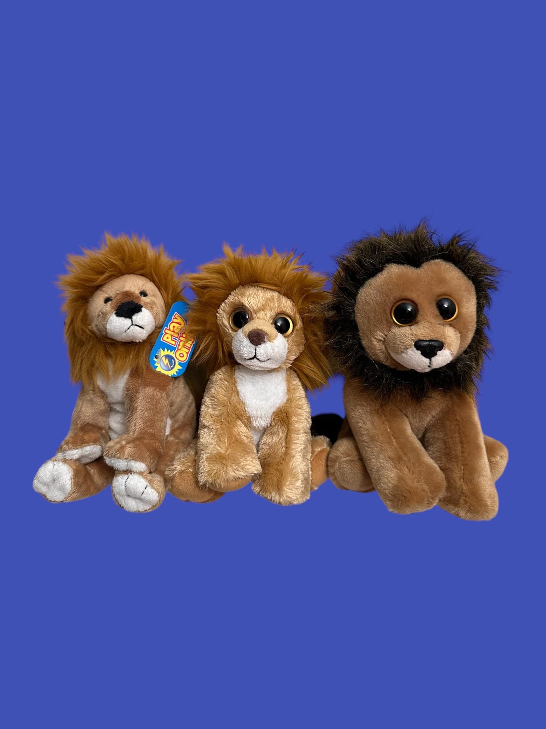 TY Beanie Babies - Midas, Midas With Big Eyes and Louie the Lions (5-6 ...