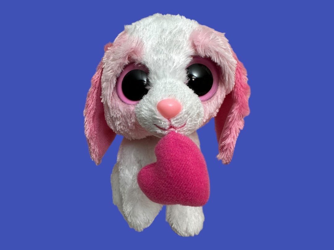 TY Beanie Boos - Cookie the Pink Valentine's Day Dog Holding a Heart (6 ...