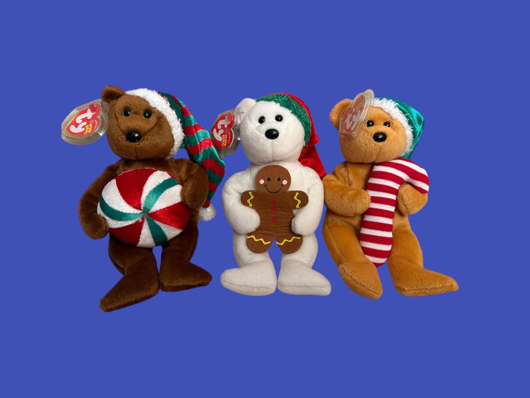 TY Beanie Babies - Yummy, Goody and Tasty the Holiday Bears (8.5-9 ...