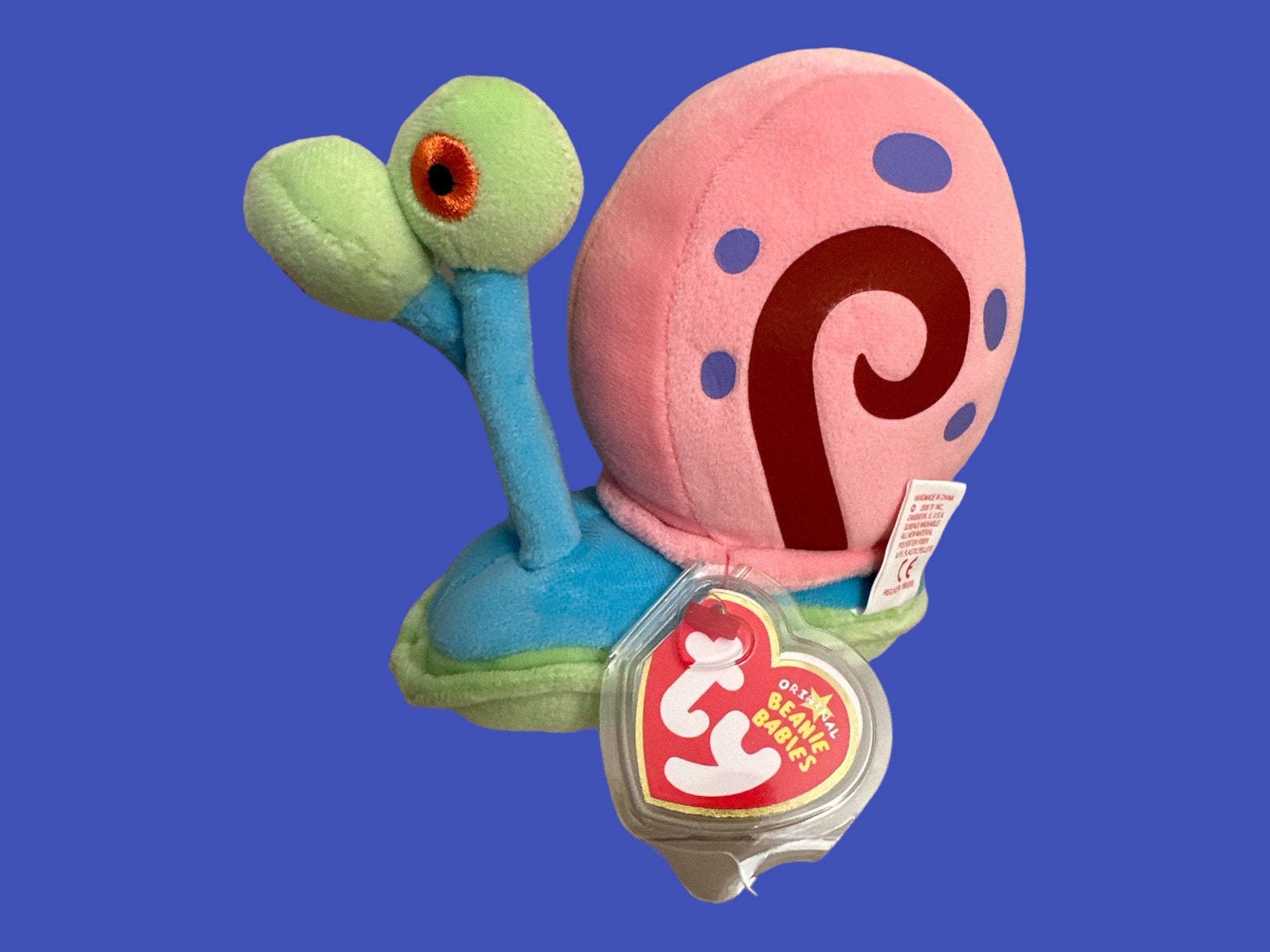 TY Beanie Babies From Spongebob "mr. Krabs, Squidward Tentacles ...