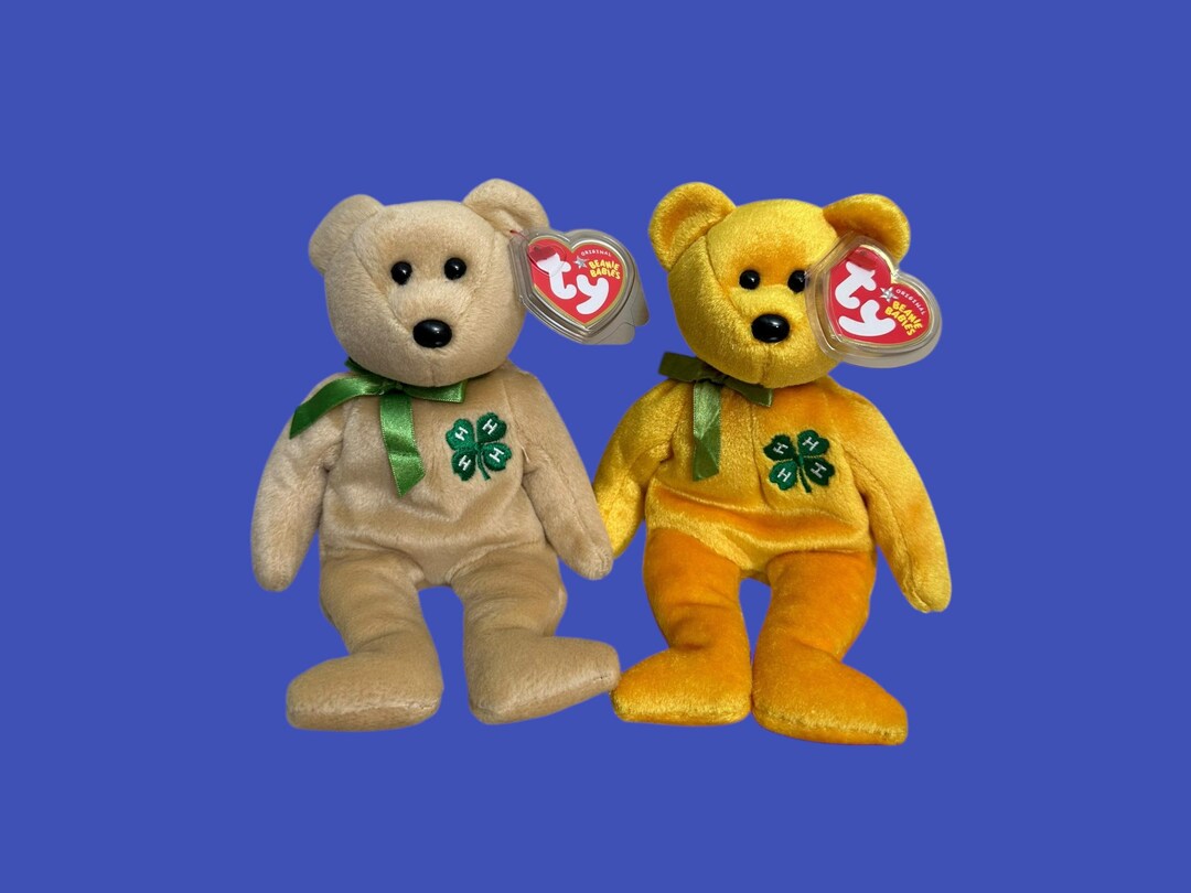 TY Beanie Babies - Clover and 4-H the St Patrick's Day / Irish Bears (8 ...