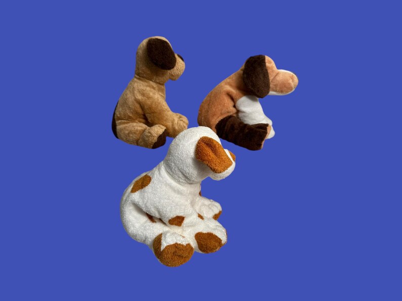 TY Pluffies - Barkers, Whiffer and Peppy the Dogs (9"). Mint Condition ...