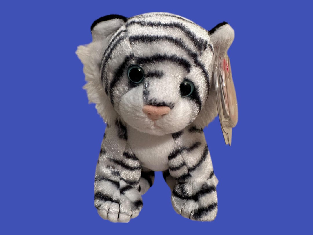 TY Beanie Babies - Teegra the White Tiger (5''). Mint Condition. - Etsy