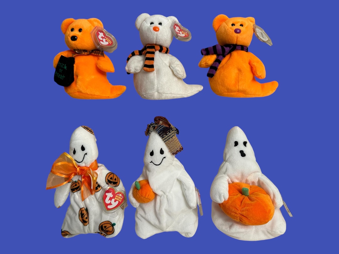 TY Beanie Babies - Halloween Ghosts (6-8''). Mint Condition. - Etsy
