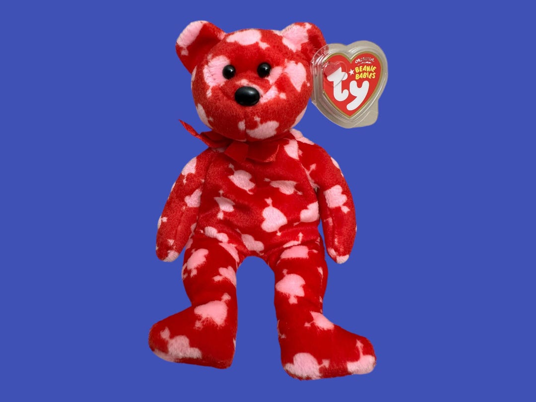 TY Beanie Babies - Cupid's Bow the Valentine's Day Bear - Red With ...