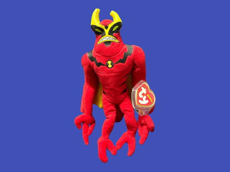 TY Beanie Babies Ben 10 swampfire, Echo Echo, Ben Tennyson, Jet Ray, Humungosaur 9-11''. Mint ...