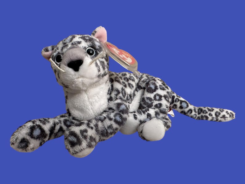 TY Beanie Babies - Sundar the Snow Leopard and Dotson the Jaguar (7-8.5 ...