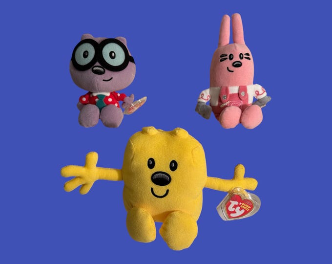 Ty Beanie Babies - Wow Wow Wubbzy Beanies! (6 Inch) Vintage Beanies - Etsy