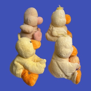 TY Pluffies - Puddles, Waddler, Ducky and Quackies the Ducks (9"). Mint ...