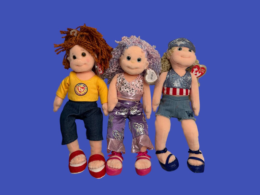TY Beanie Boppers/kids - Cuddly Crystal, Punky Penny and Star-spangled ...