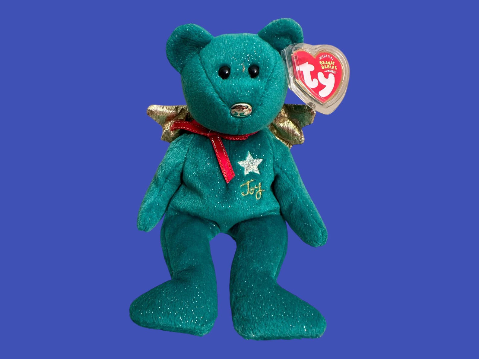 TY Beanie Babies - Gift Bears With Gold Wings (joy, Love and Peace) (8 ...