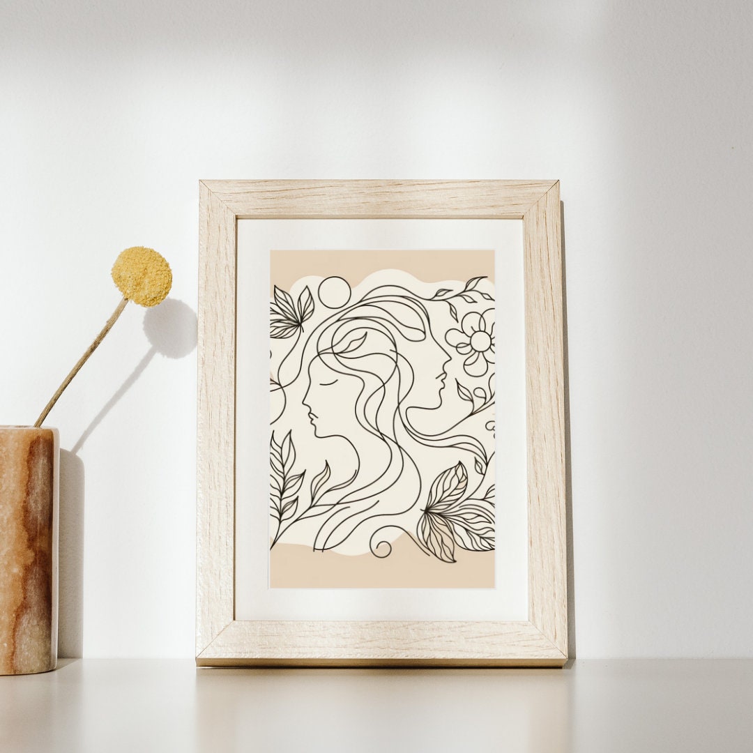Bohemian Lines | Face Art | INSTANT DOWNLOADABLE PRINT - Etsy