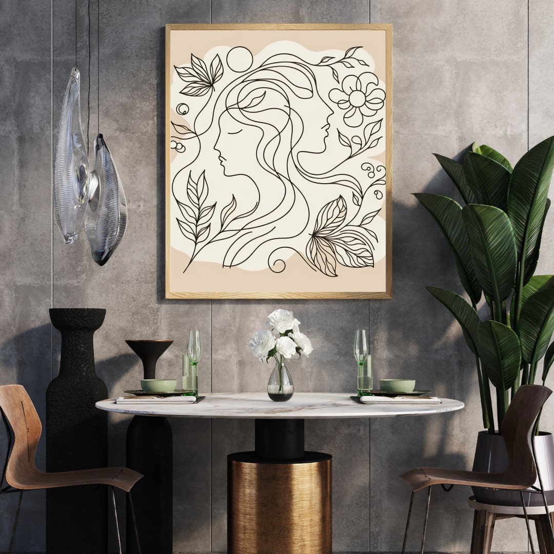 Bohemian Lines | Face Art | INSTANT DOWNLOADABLE PRINT - Etsy