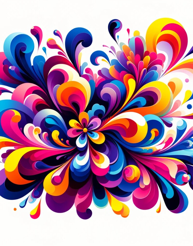 Abstract Garden | Colorful Art | INSTANT DOWNLOADABLE PRINT - Etsy
