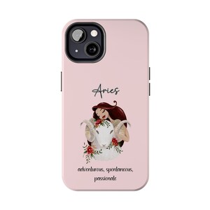 Aries Zodiac iPhone Case, Birth Month Phone Cover, Chic iPhone Case ...