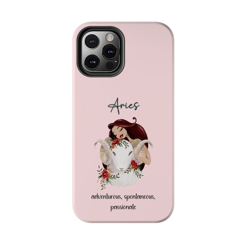 Aries Zodiac iPhone Case, Birth Month Phone Cover, Chic iPhone Case ...