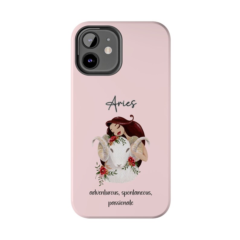 Aries Zodiac iPhone Case, Birth Month Phone Cover, Chic iPhone Case ...