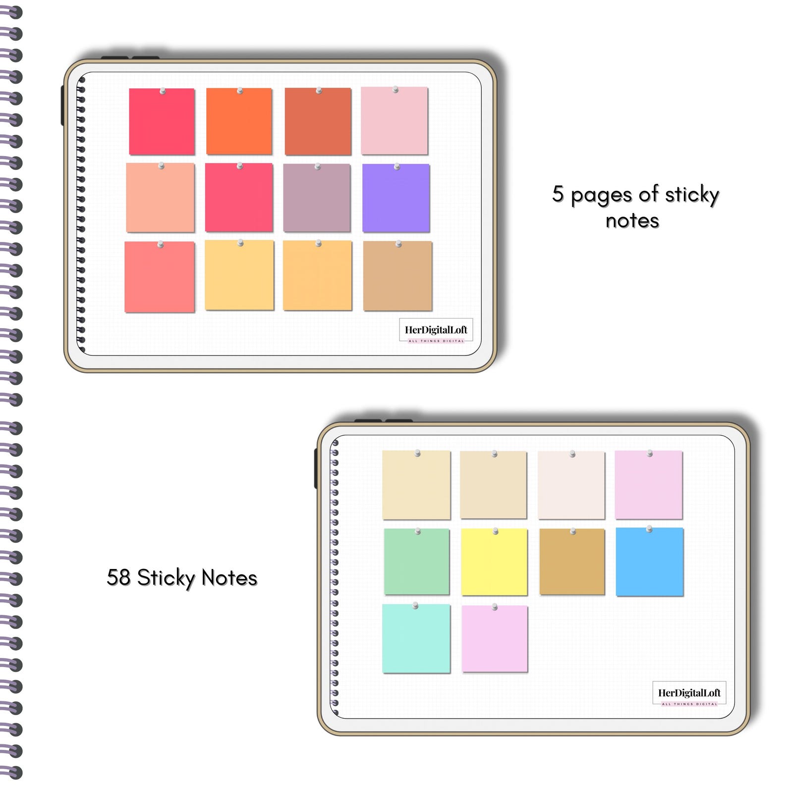 Digital Sticky Notes for Goodnotes Elements and iPad Planners - Etsy