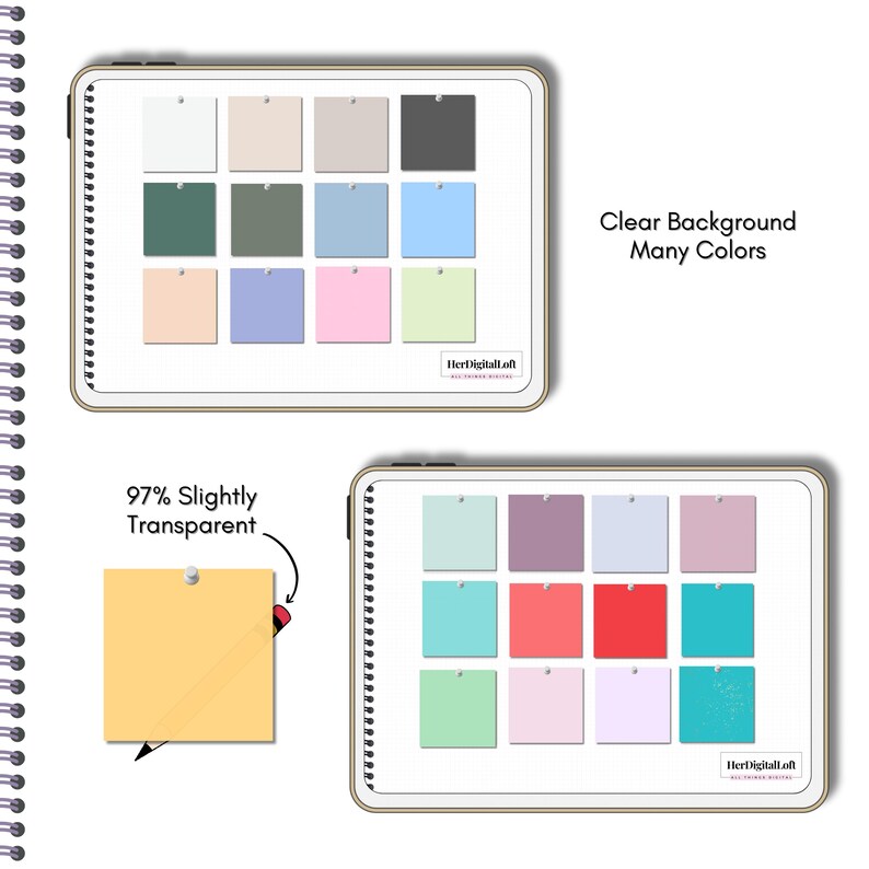 Digital Sticky Notes for Goodnotes Elements and iPad Planners - Etsy